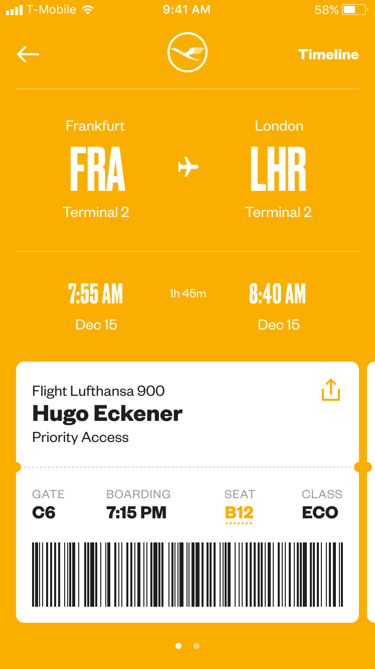 Boarding Pass Exercise