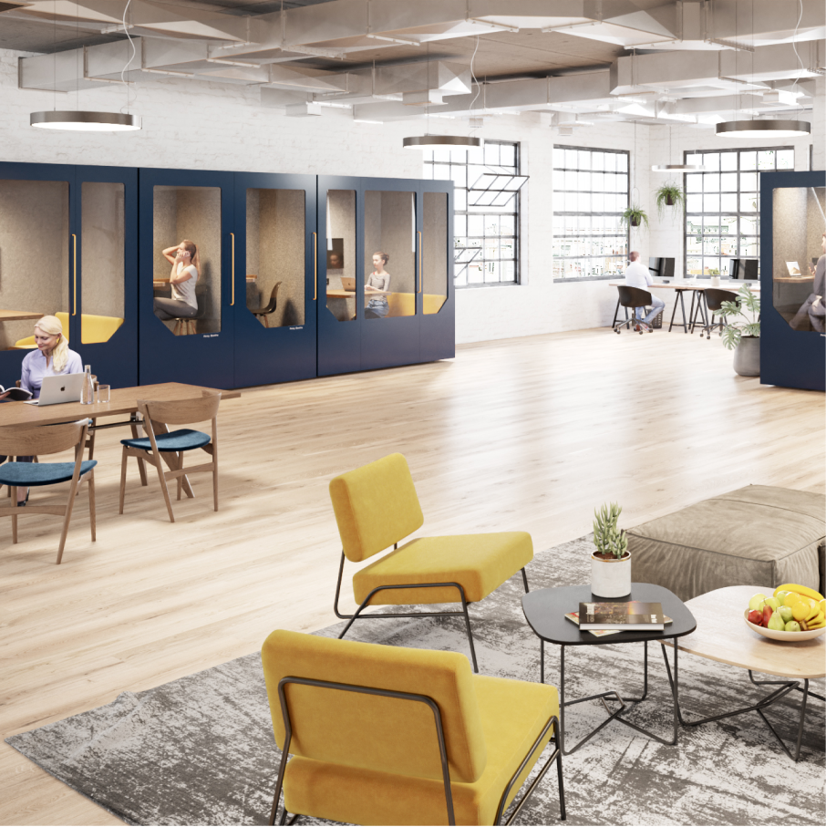 Soundproof Office Phone Booths by Persy Booths