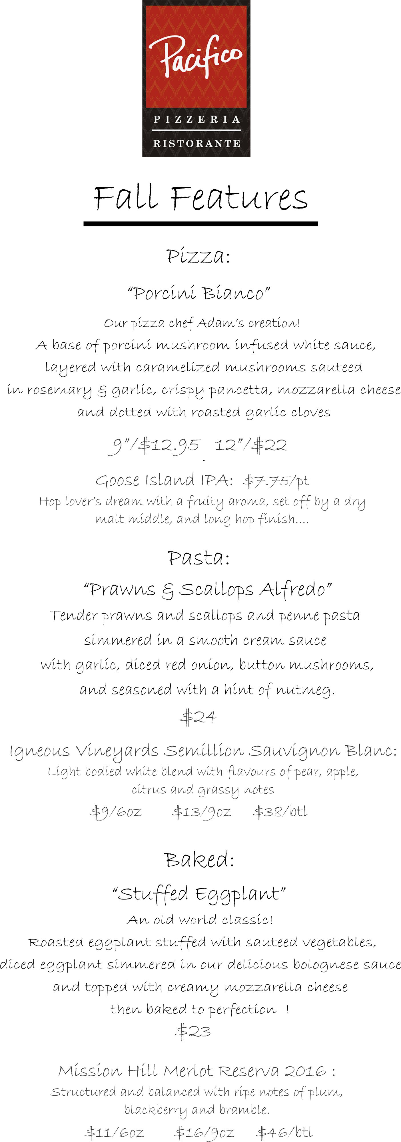 Pacifico Pizzeria & Ristorante