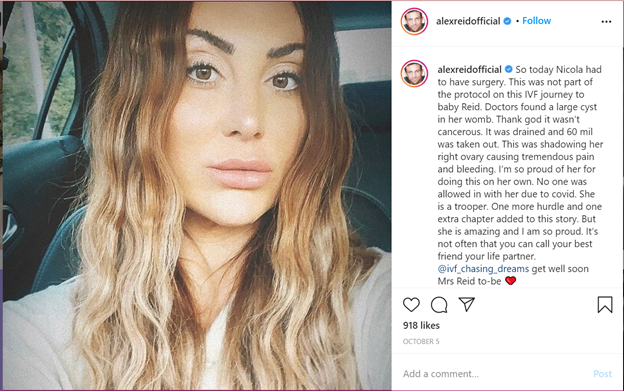 Alex Reid’s fiancée, Nikki Manashe’s fertility journey (an update ...