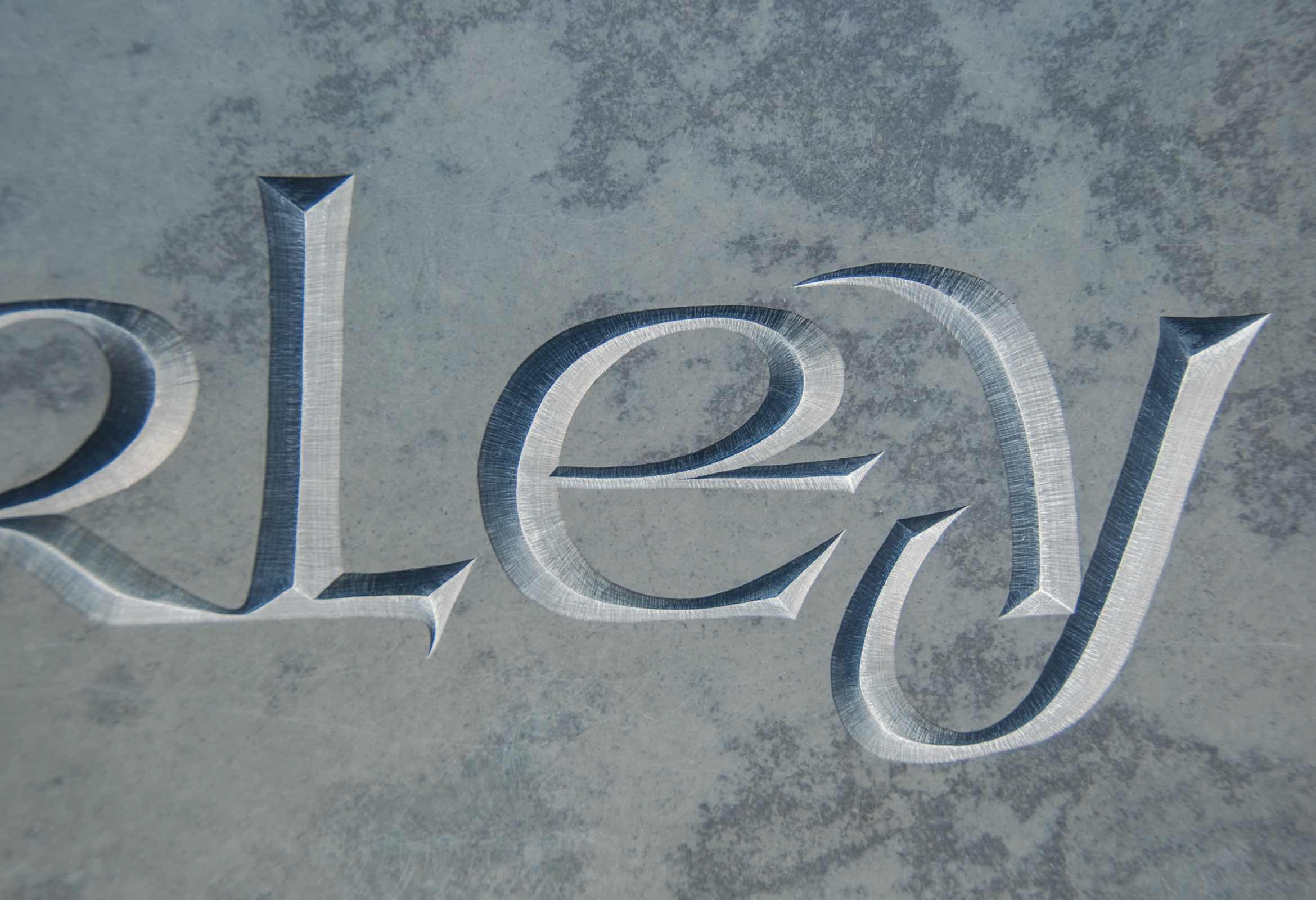 Stone Letter Carving