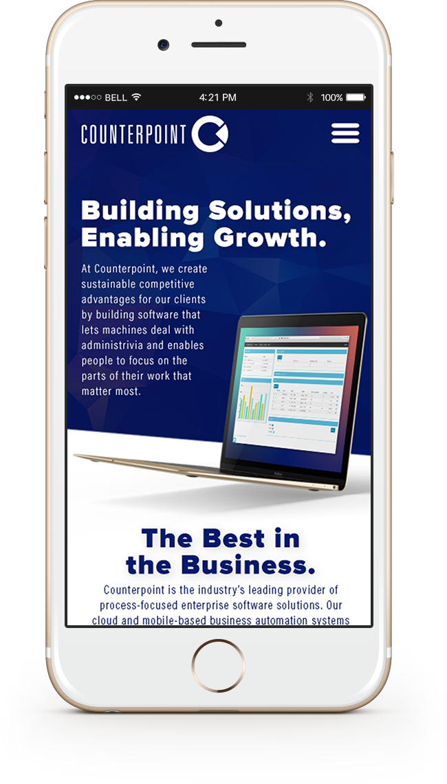 Counterpoint: Showcasing Industry Leadership