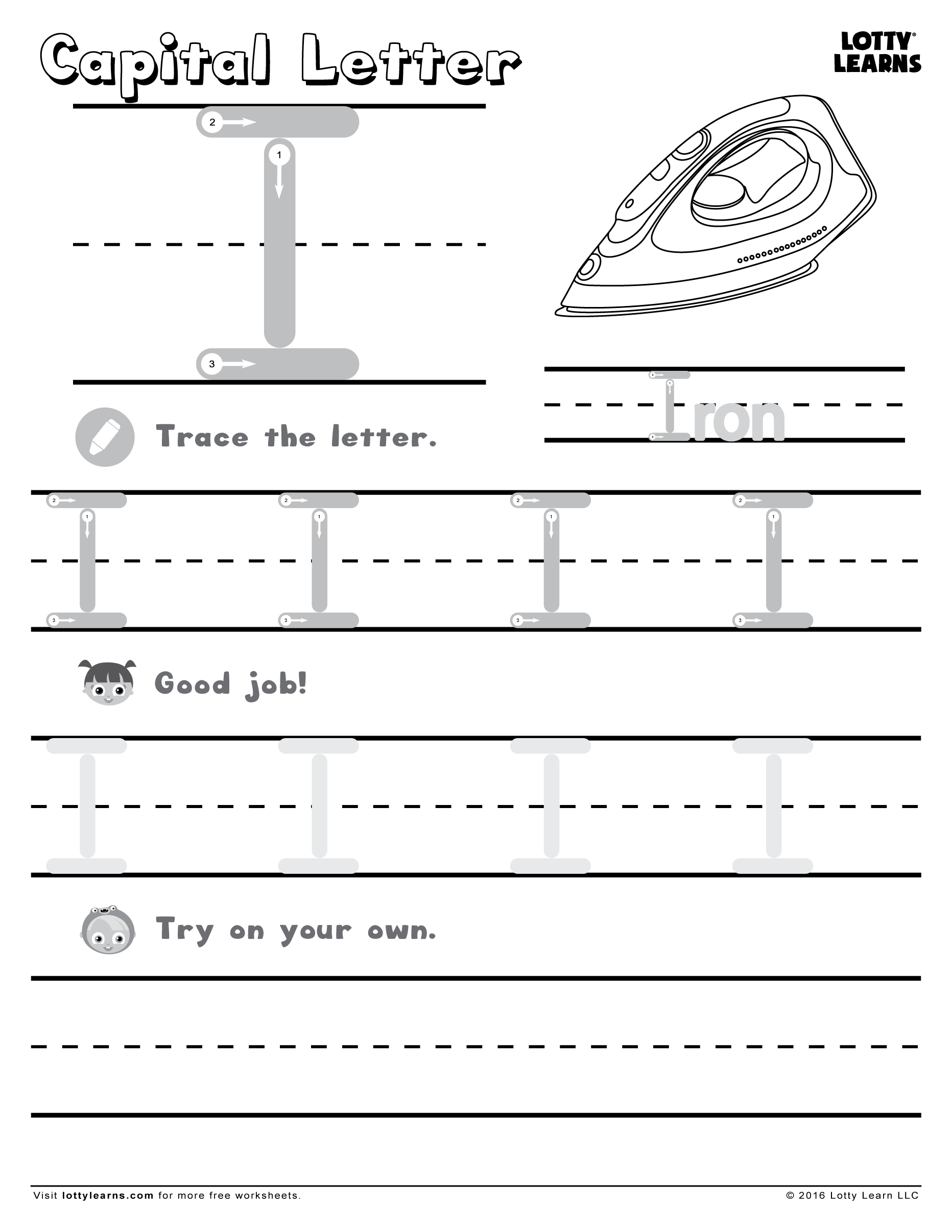 Capital Letter I | Lotty Learns