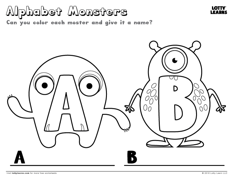 Alphabet Monsters G and H | Lotty Learns