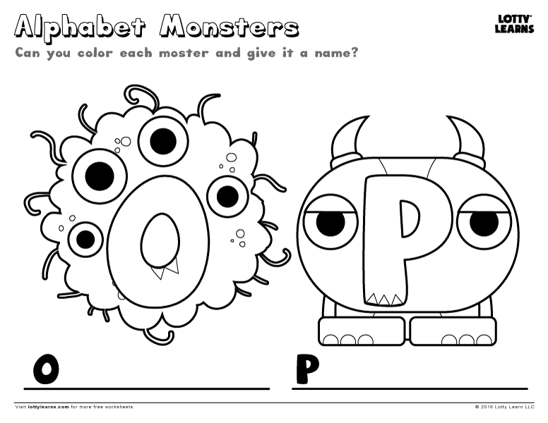 Alphabet Monsters G and H | Lotty Learns