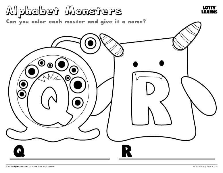 Alphabet Monsters G and H | Lotty Learns