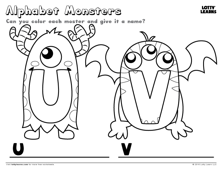 Alphabet Monsters G and H | Lotty Learns