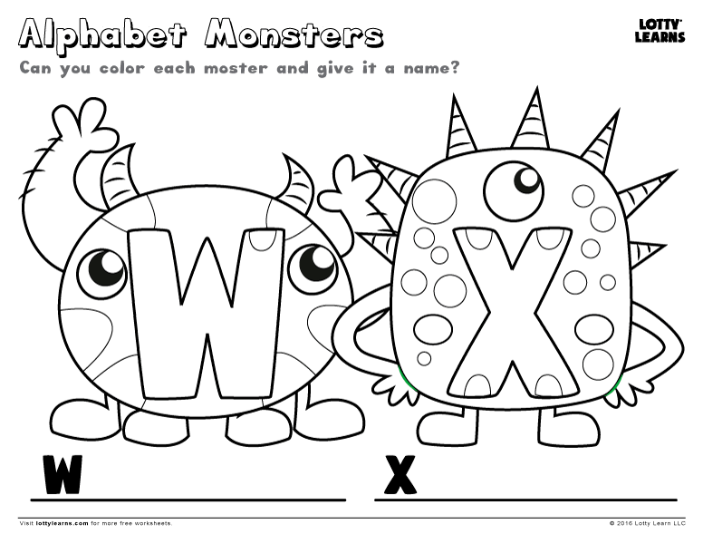 Alphabet Monsters G and H | Lotty Learns