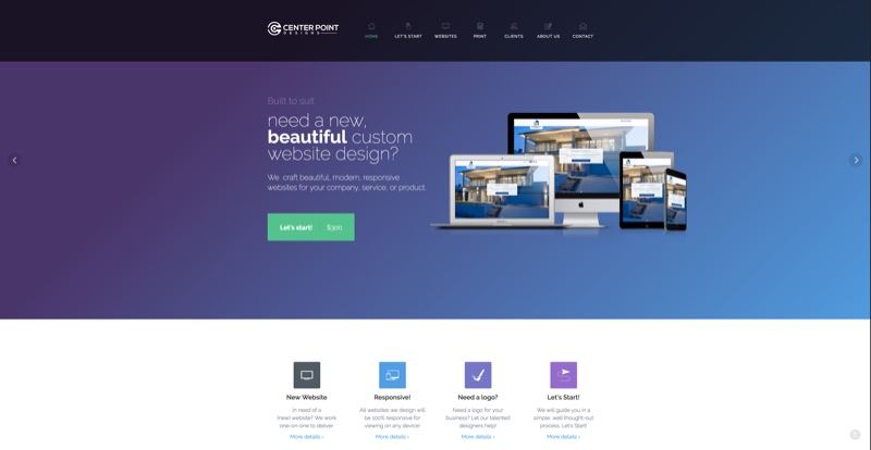 Custom and Responsive Websites | Center Point Designs