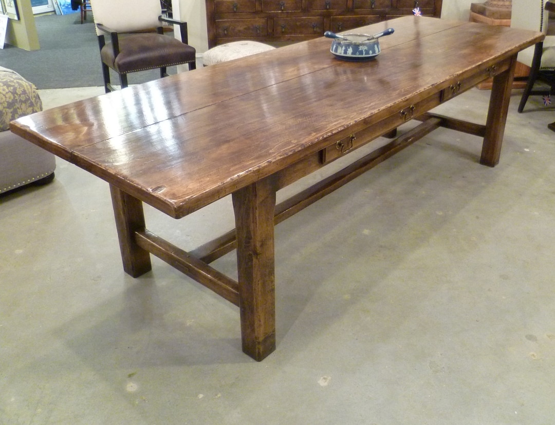 Oak finish Norfolk Mead refectory table