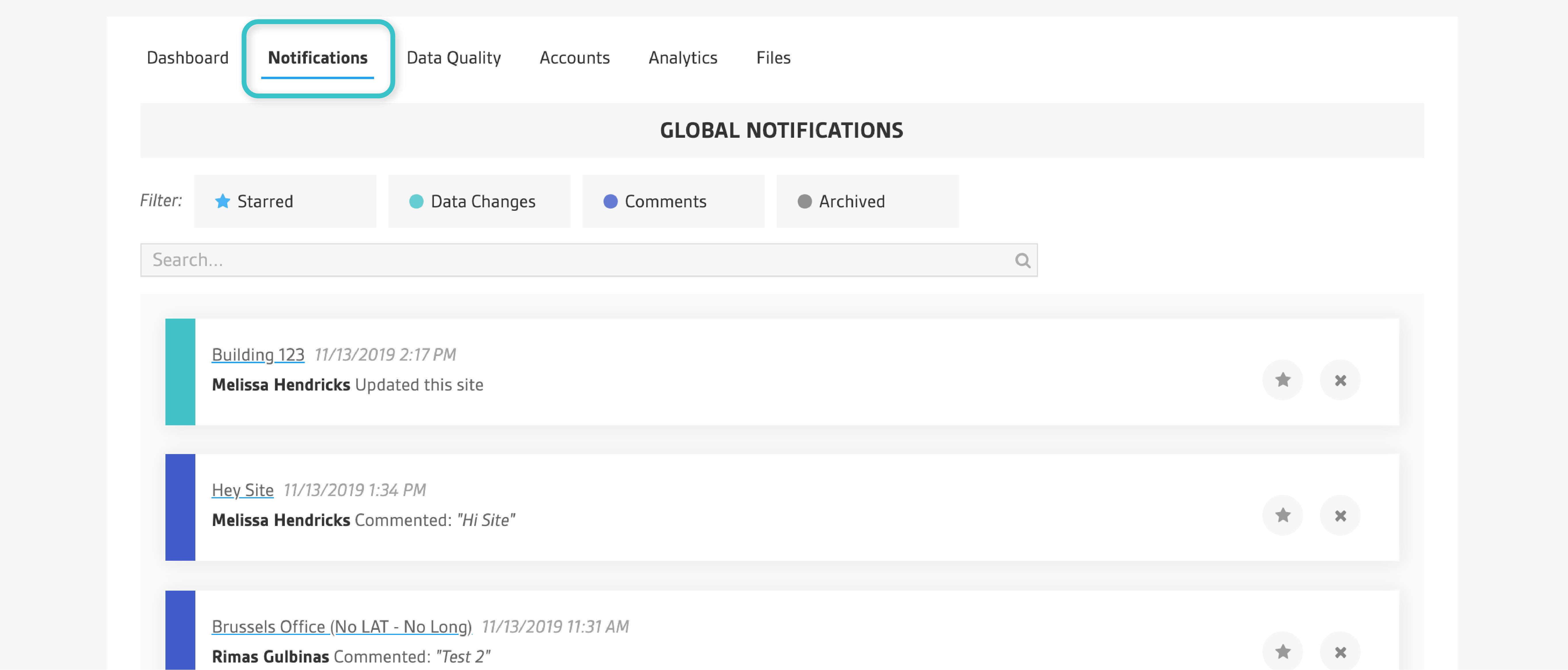 Managing Notifications
