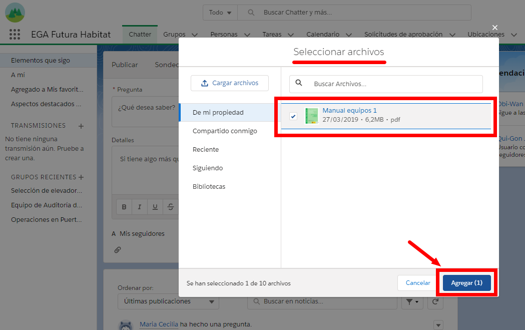 🎓 Tutorial » Cómo adjuntar o compartir un archivo en una publicación de ...