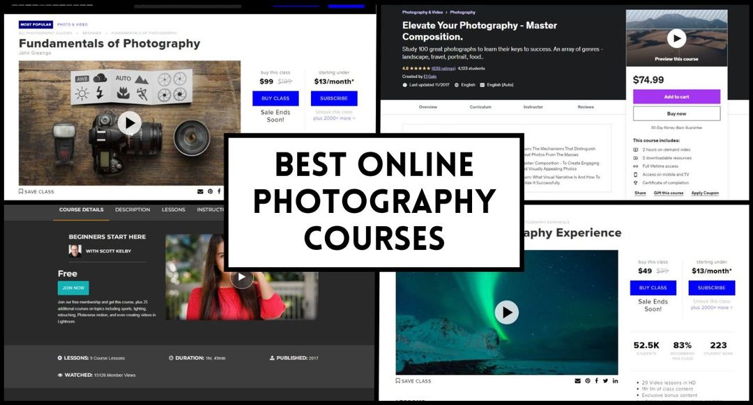15 BEST Online Photography Courses [For ALL Skill Levels!]