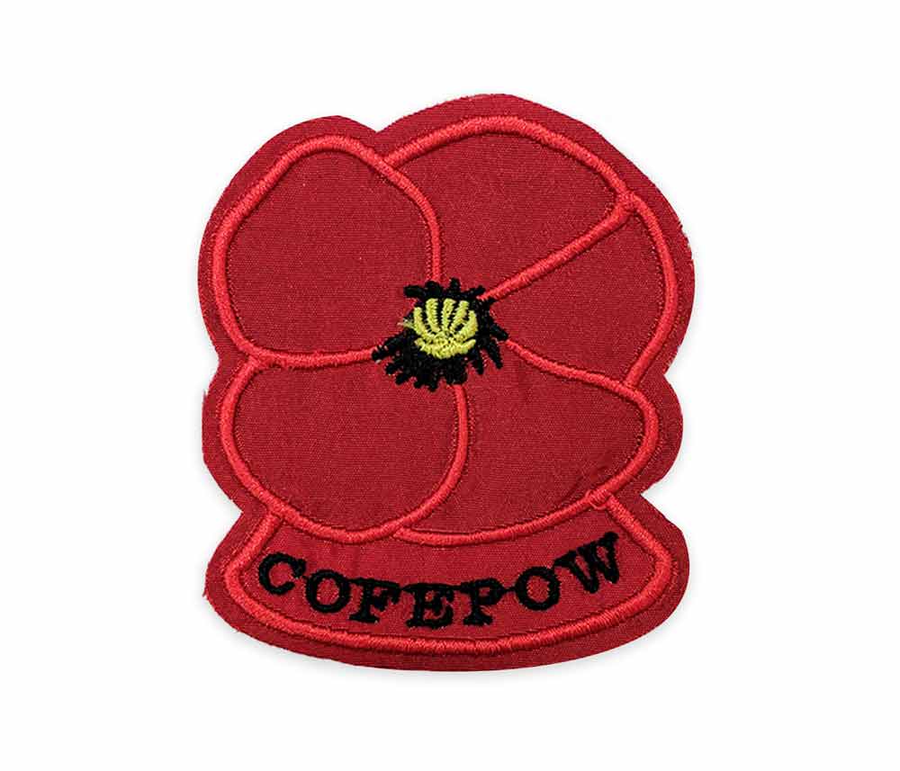 Poppy Woven Badge