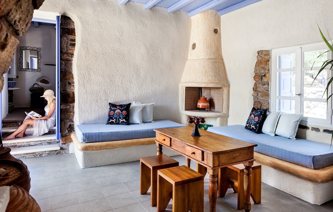 Traditional Cave Houses on a Greek Island | Georgilas Cave House