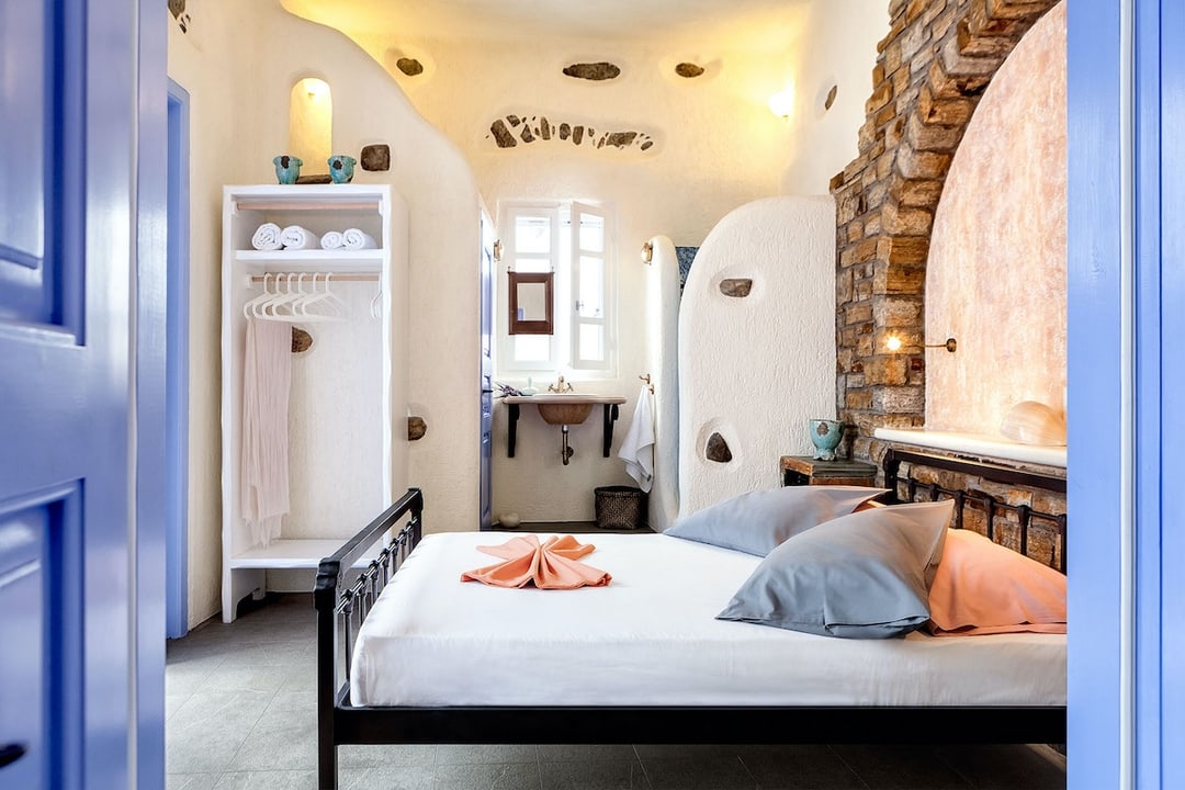 Traditional Cave Houses on a Greek Island | Georgilas Cave House