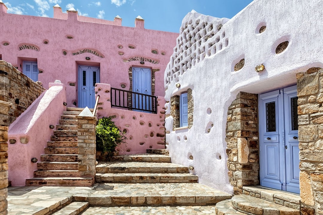 Traditional Cave Houses on a Greek Island | Georgilas Cave House