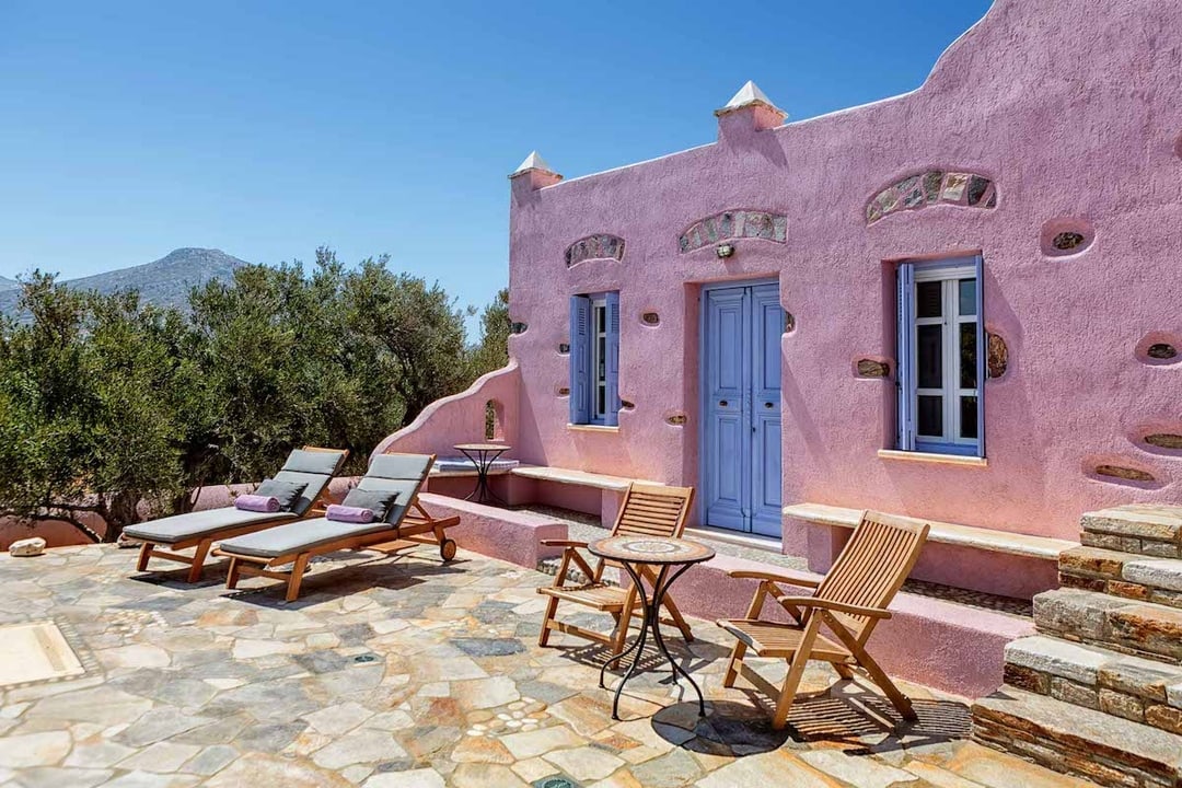 Traditional Cave Houses on a Greek Island | Georgilas Cave House