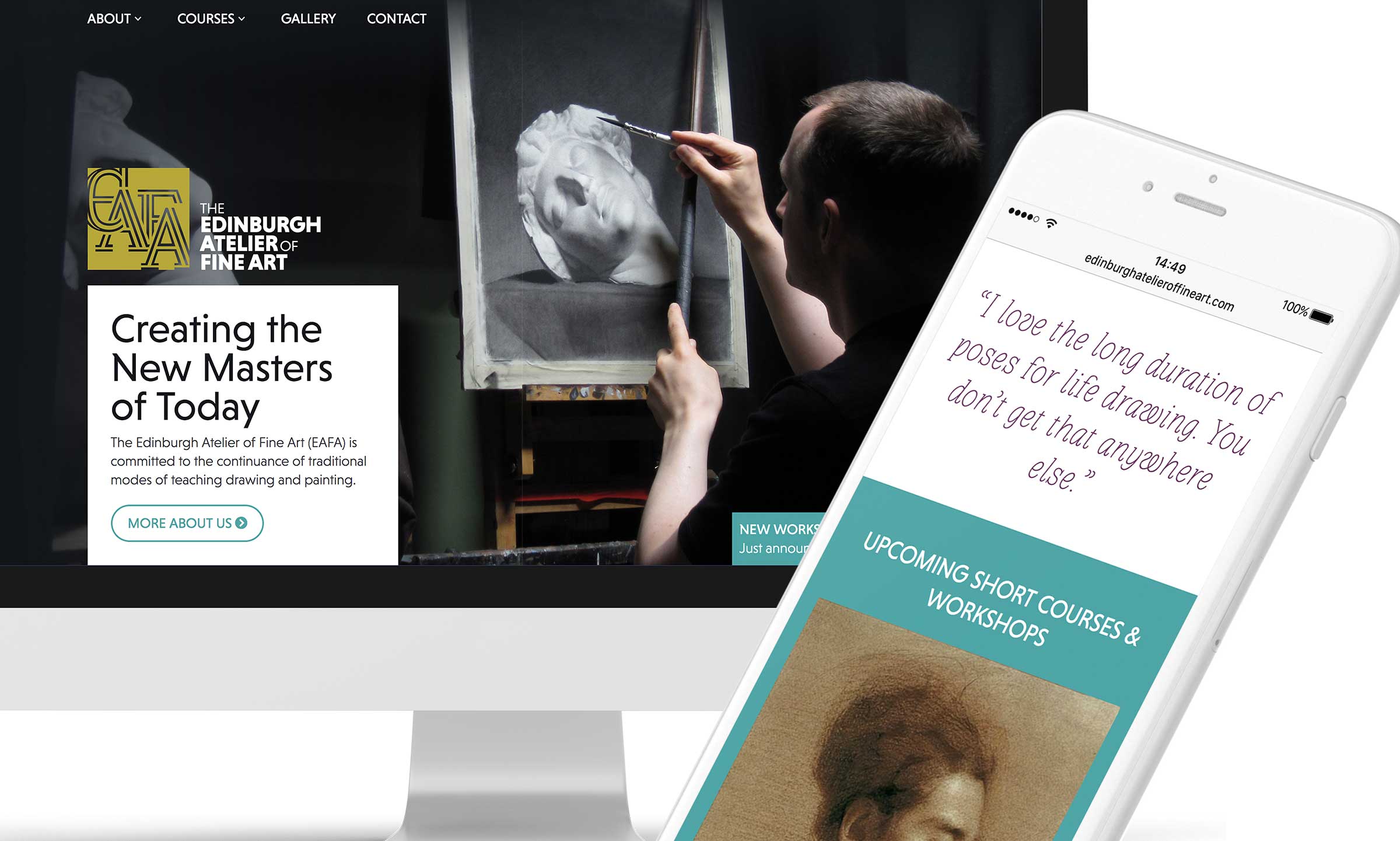 Jade Rapture Creative | Edinburgh Atelier of Fine Art, Brand & Website