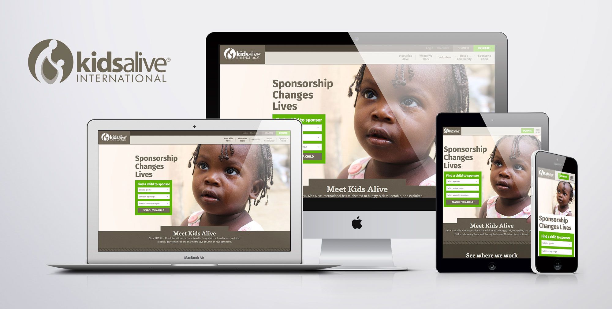 Kids Alive International - Website - Ryan James Design