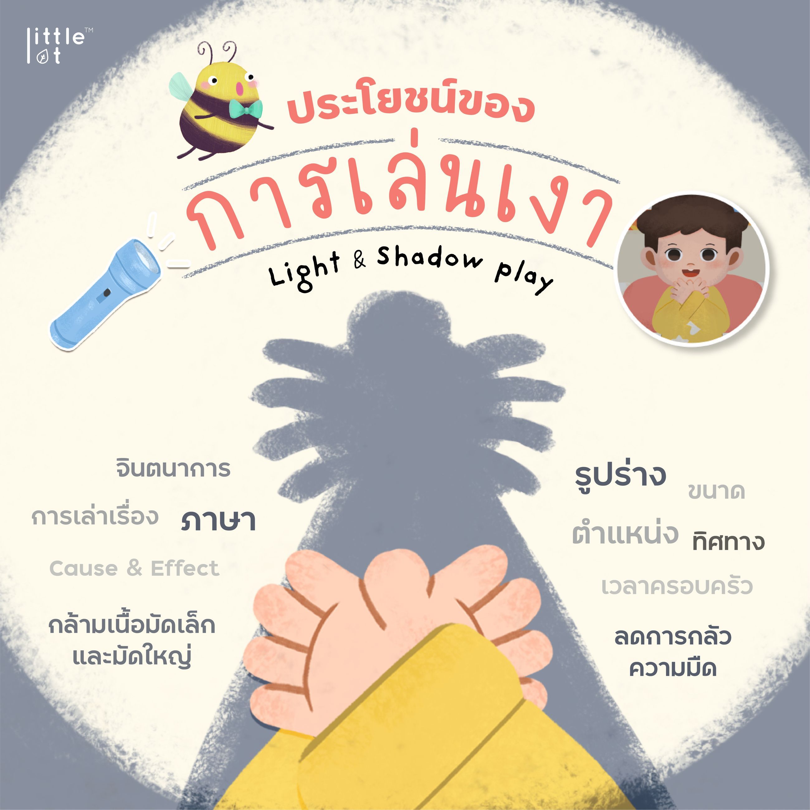 ประโยชน์ของการเล่นเงา (Shadow play)