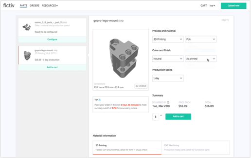 Fictiv | Online Manufacturing Platform