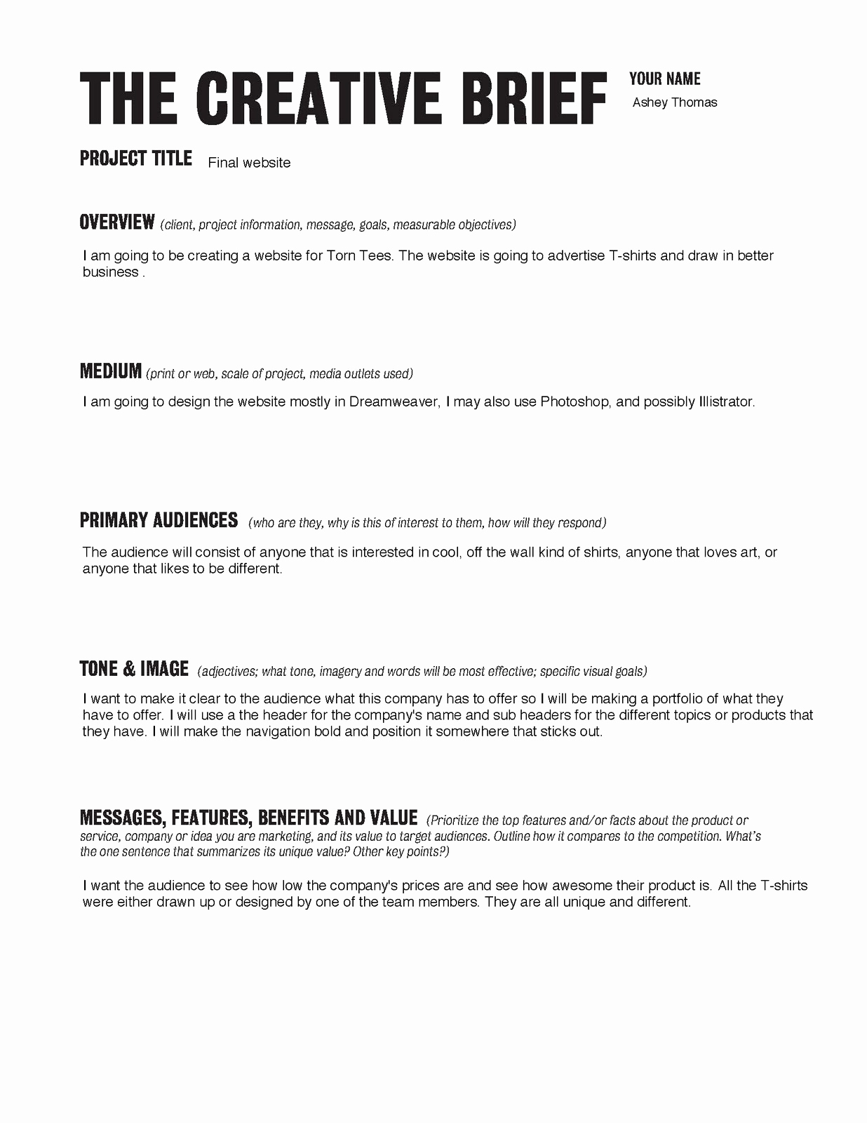  Download Creative Brief Template PDF Bonsai
