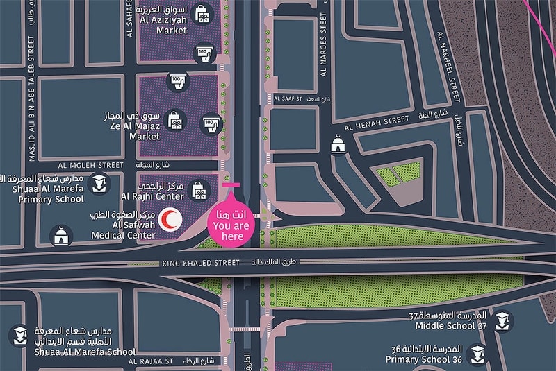 Qibla Mecca Smart Wayfinding System