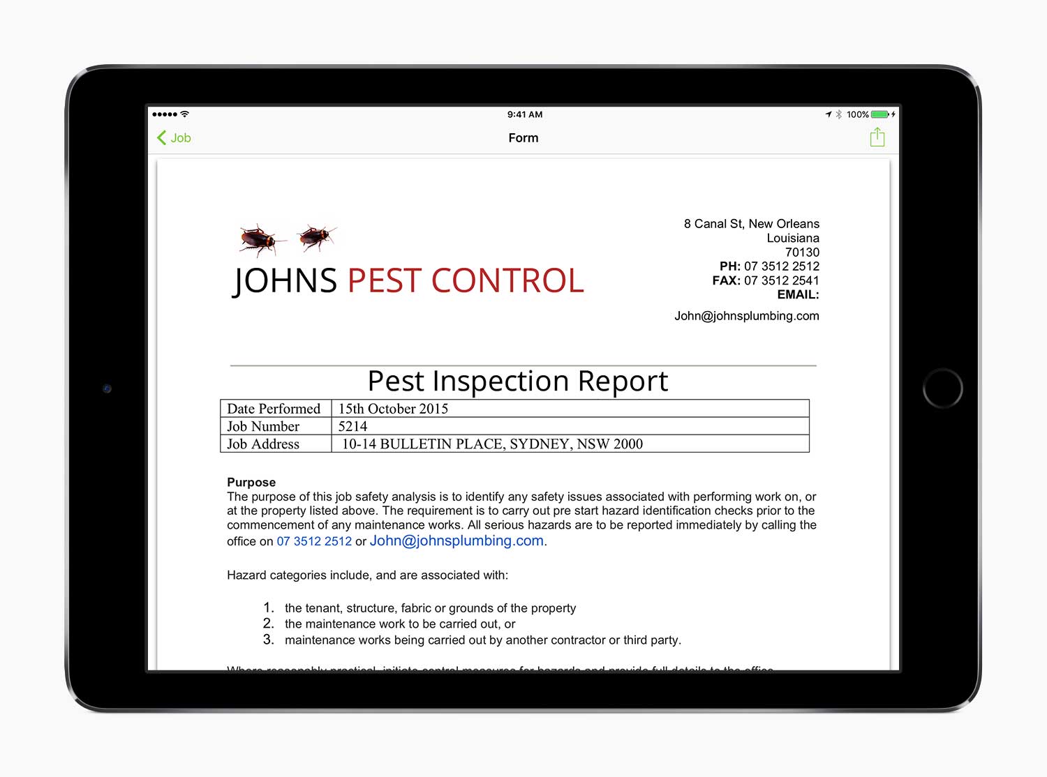 Pest Control Software