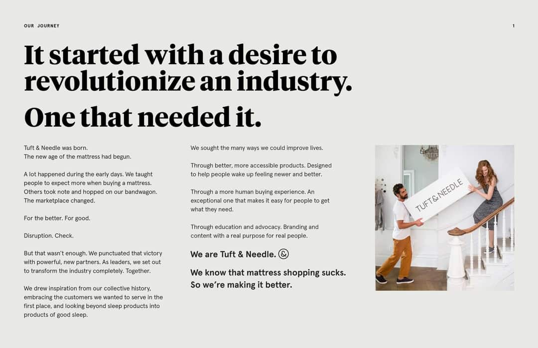 Tuft & Needle Brand Design