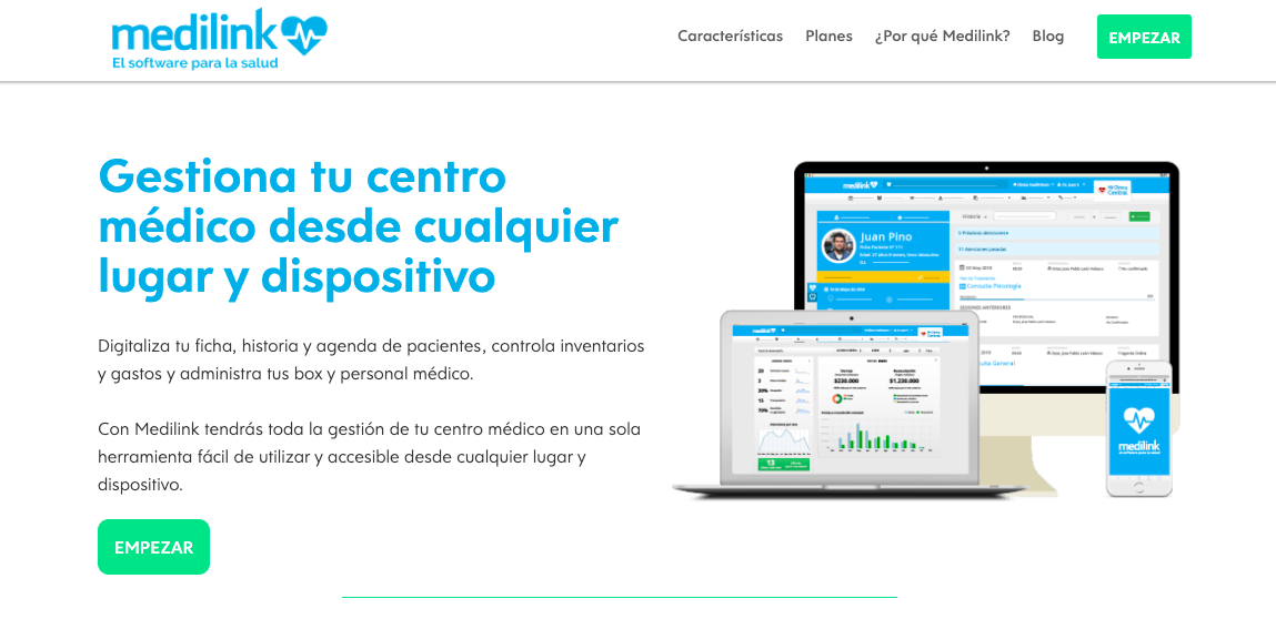 Contacto | Conversa con un asesor Medilink Software