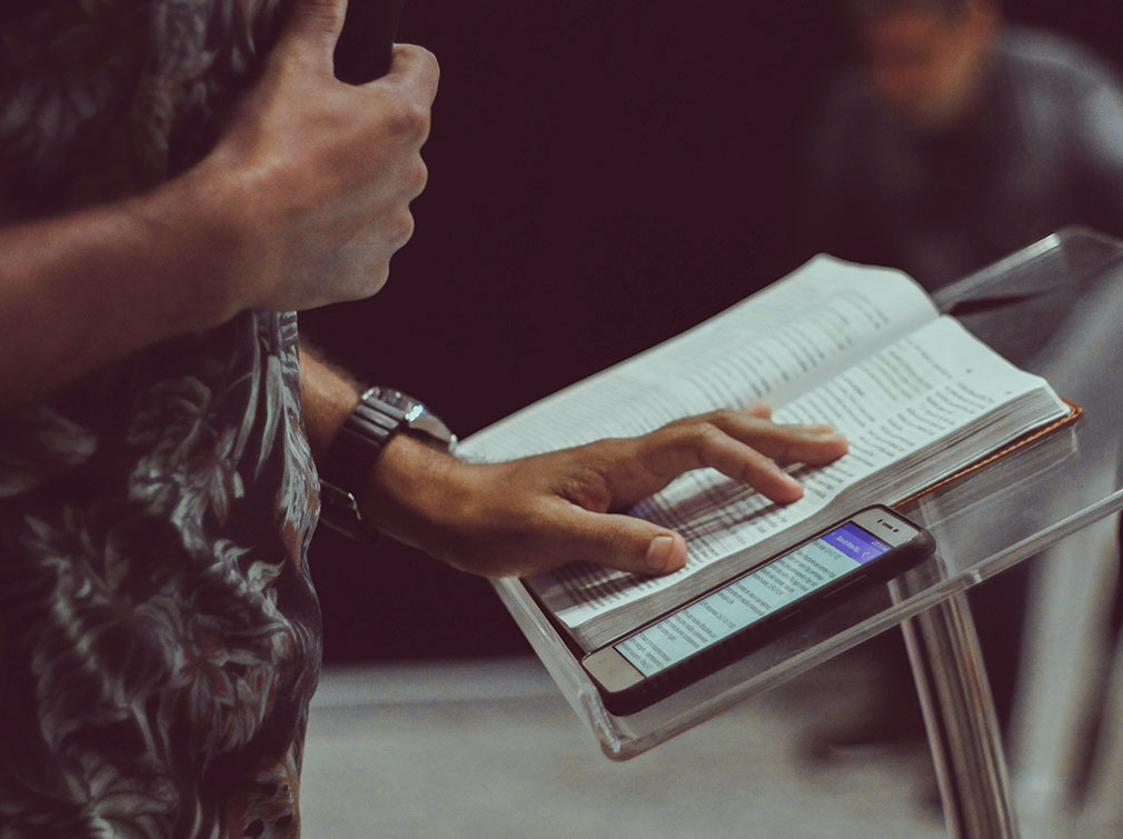 Algumas funções da aplicação de sermões