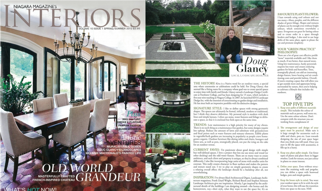 KIVA Featured in INTERIORS