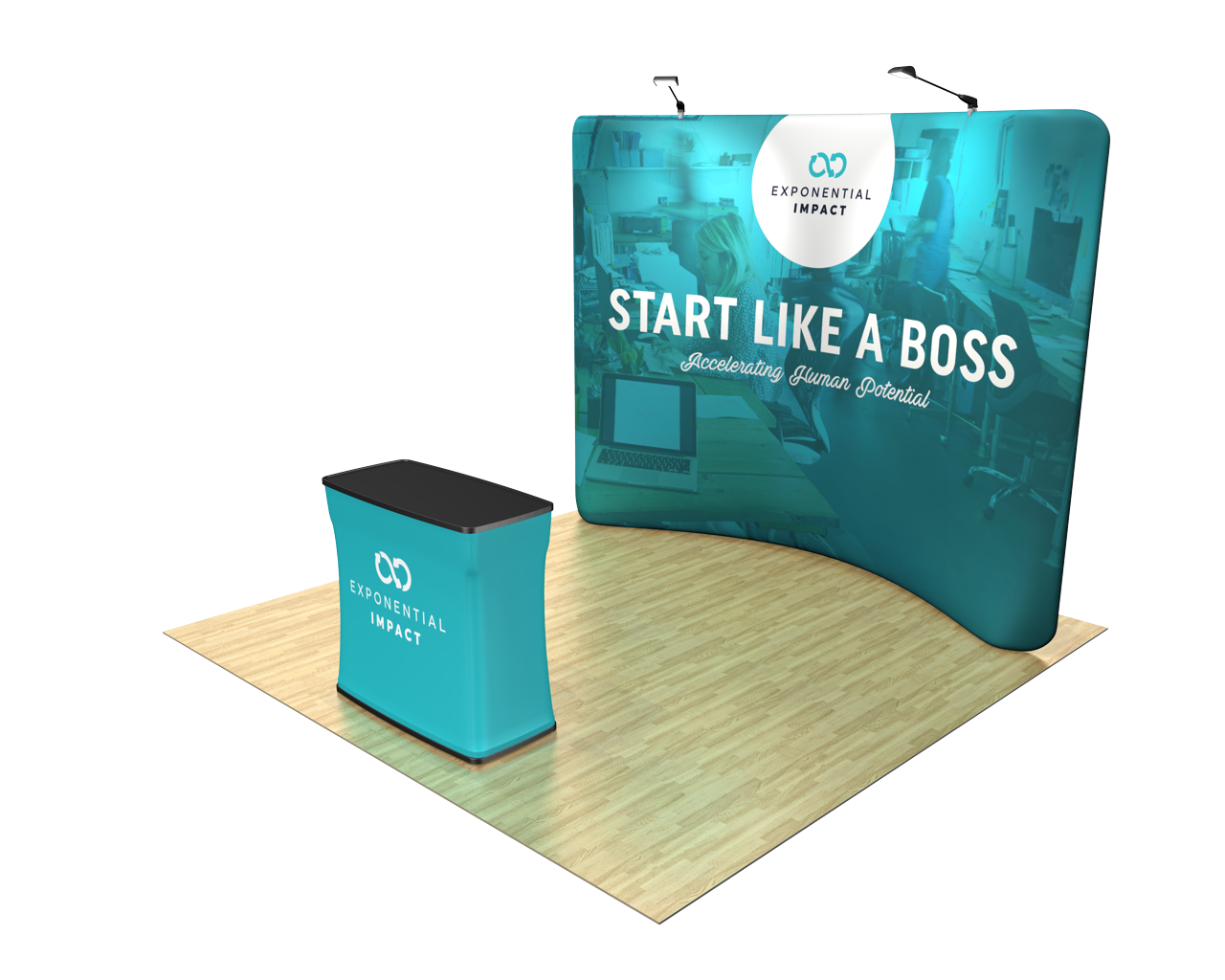 Waveline 10ft Curved Kit | Trade Show Booth Display