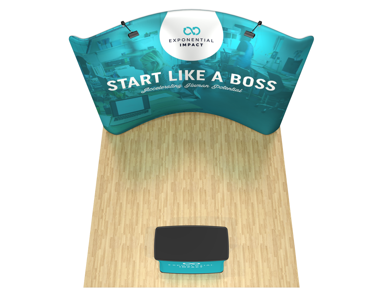 Waveline 10ft Curved Kit | Trade Show Booth Display