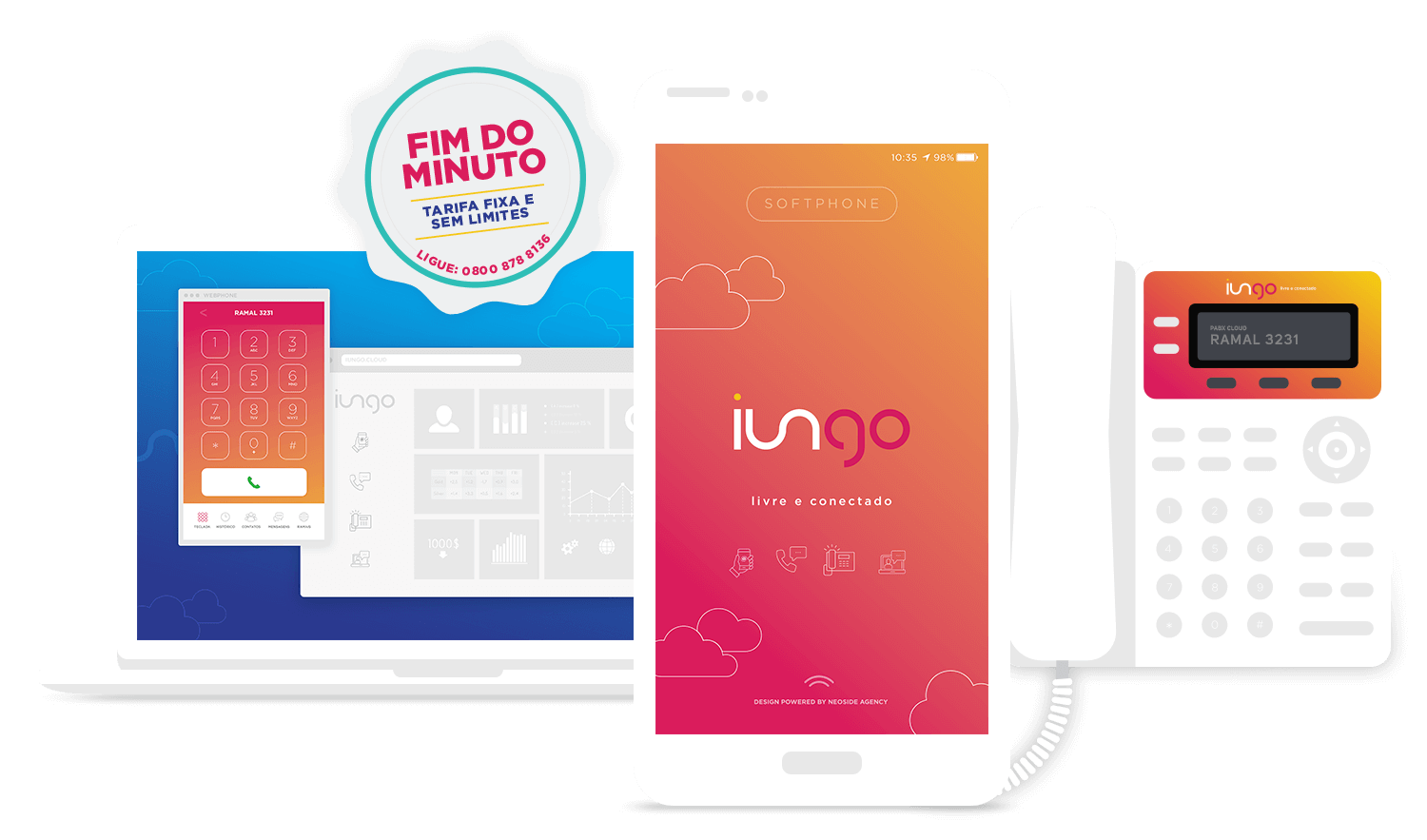 iungo - Pabx Cloud com ligações ilimitadas para todo Brasil