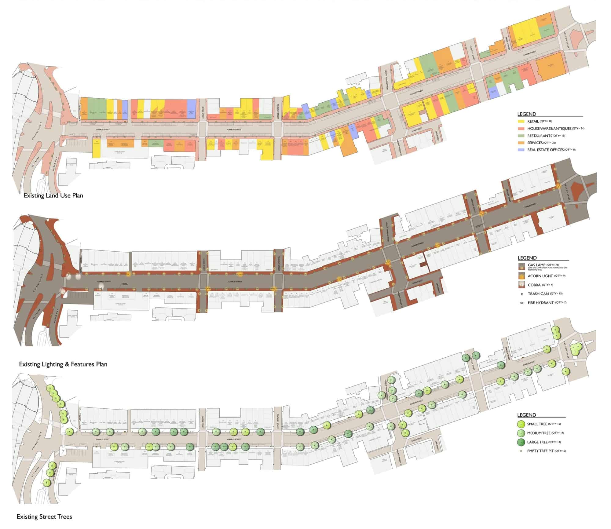Plusen Landscape Architects - Projects - Charles Street Master Plan