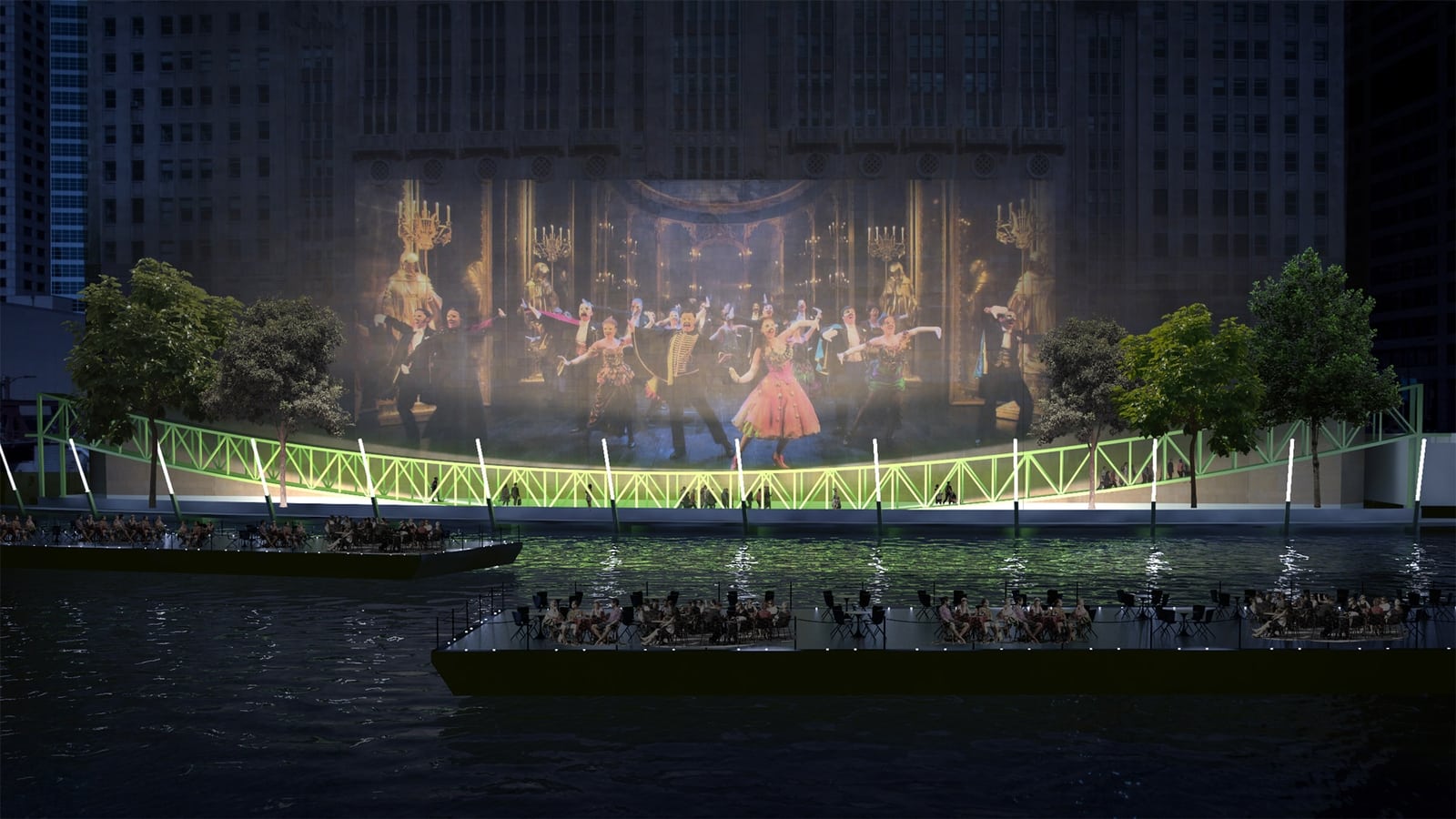Riverfront Stage - Chicago River Edge Ideas Lab