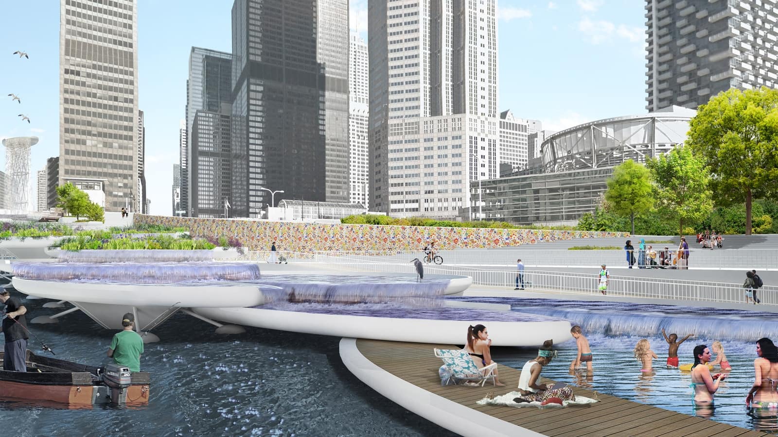 Congress Water Steps - Chicago River Edge Ideas Lab
