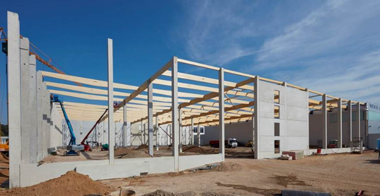 Errichtung einer Logistikhalle mit Betriebsgebäude Wenko-Wenselaar