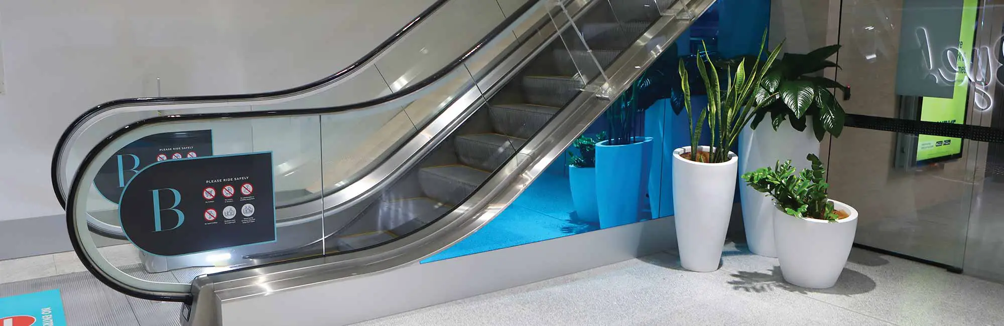 Pacific Fair Vertical Transport Cladding