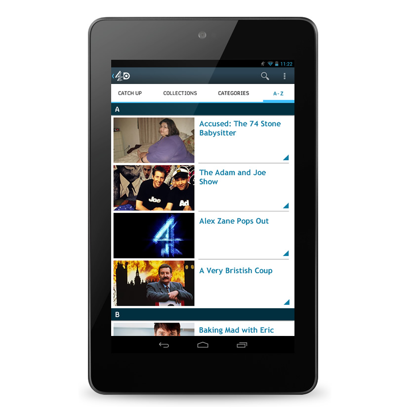 4oD on Android - ribot
