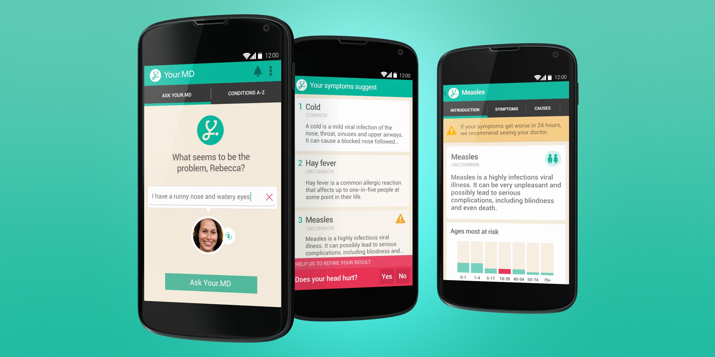 Your.MD on Android - Researched, Designed and Built by ribot