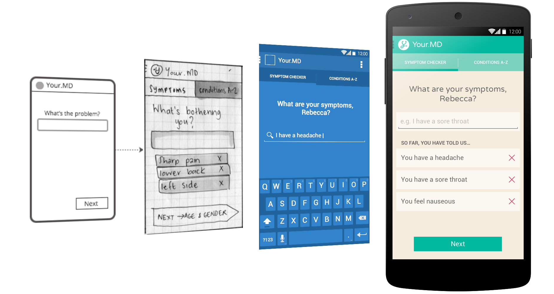 Your.MD on Android - Researched, Designed and Built by ribot