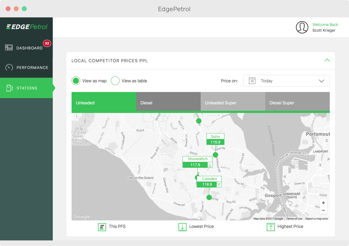 EdgePetrol - The perfect petrol insight tool for your business