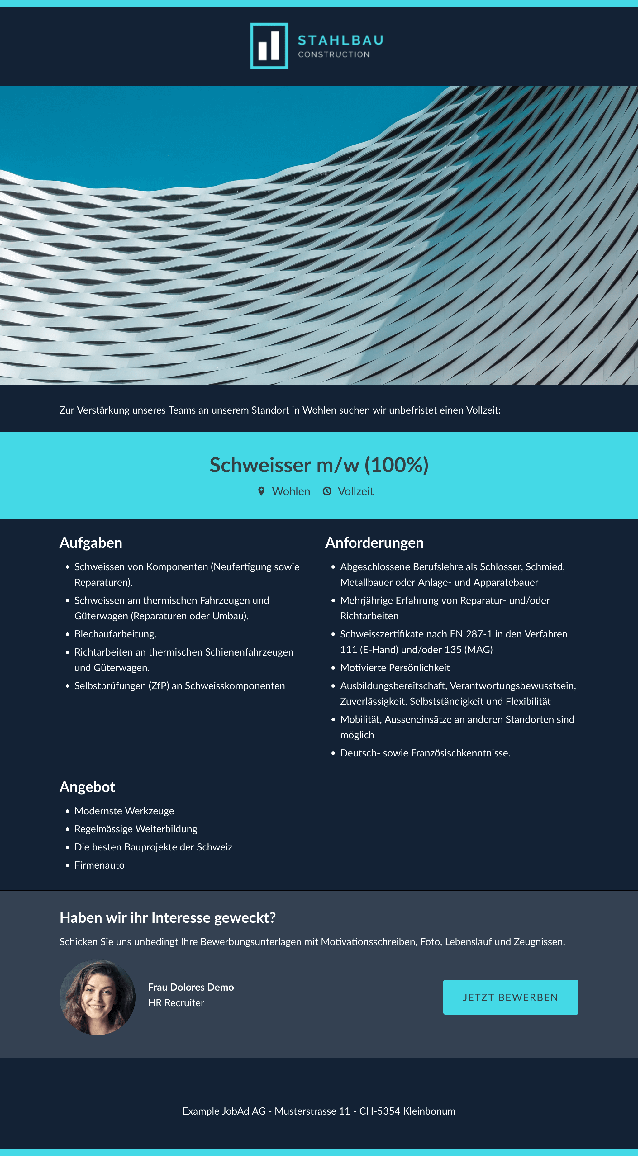 So sehen moderne und responsive Stelleninserate aus - RecruitingHUB