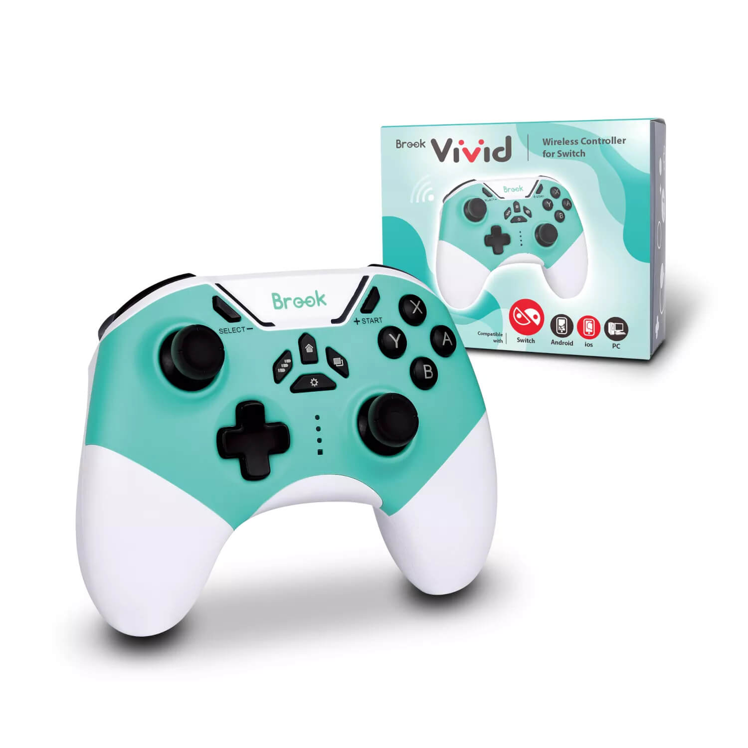 Brook Vivid Wireless Controller - Colourful and Versatile - Jump Dash Roll