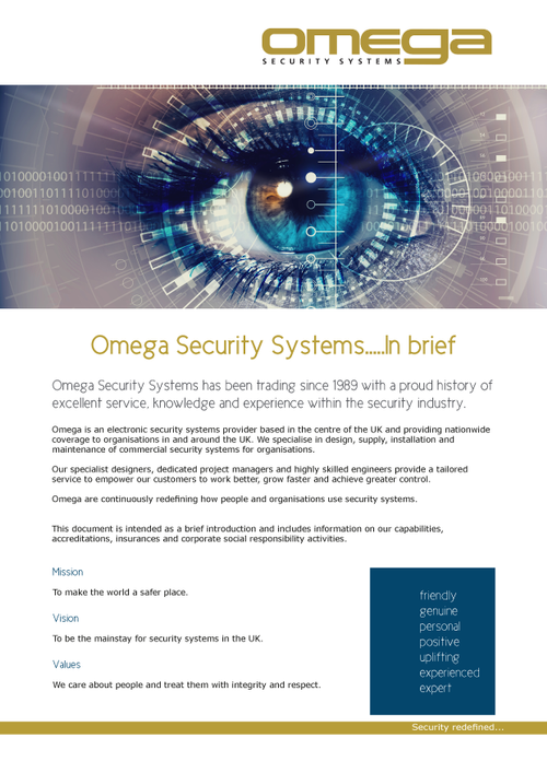 Omega Security Systems Limited - About