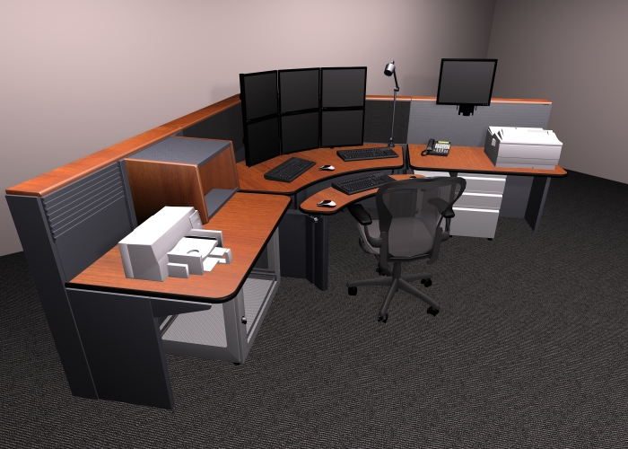 Multi Screen Workstations: Ergonomic Console l E Systems Group
