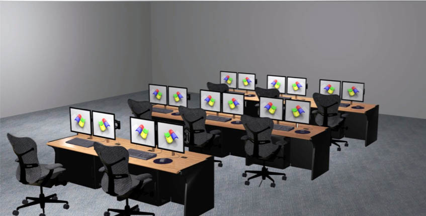 Multi Screen Workstations: Ergonomic Console l E Systems Group